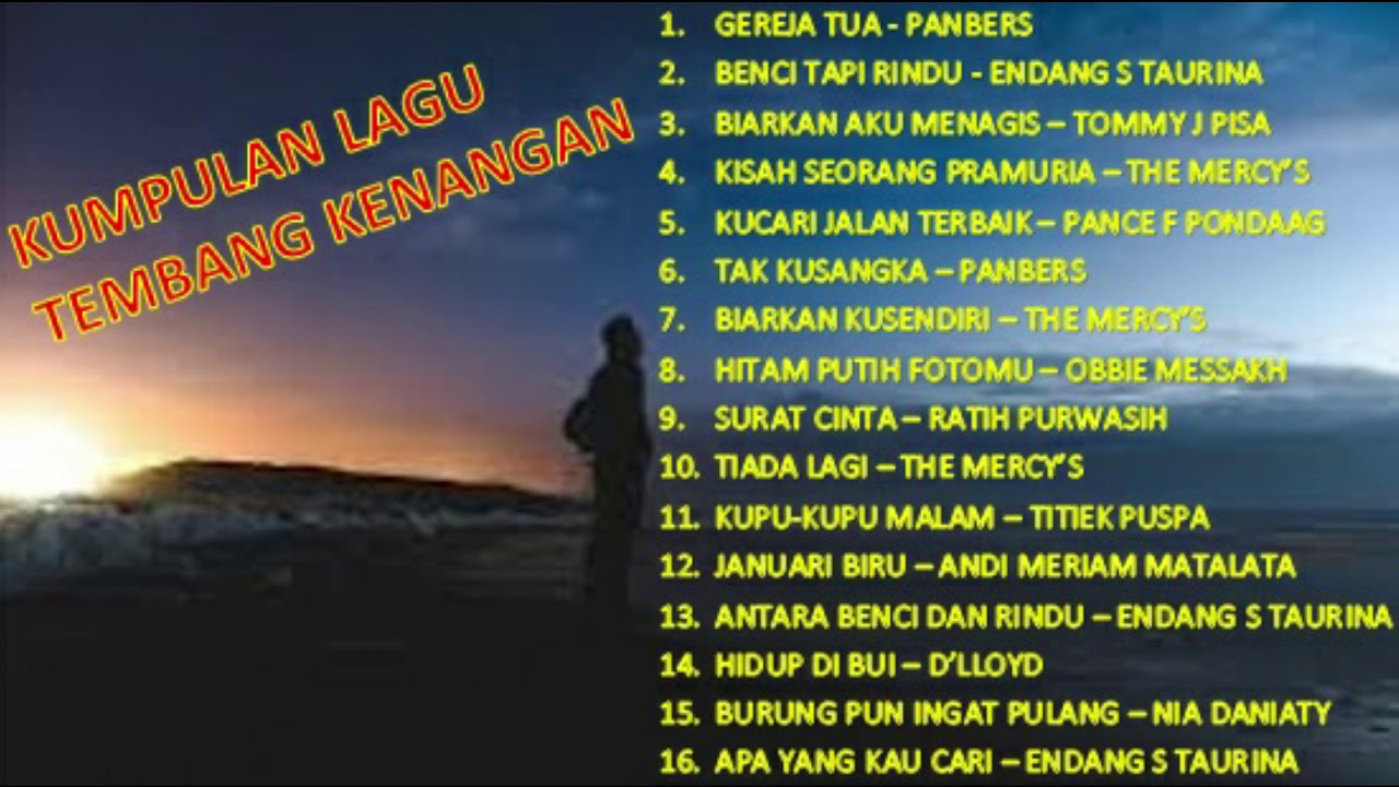 lagu Tembang Kenangan dan 90 an Yang Hits di Tahun 2019# jagan lupa ...