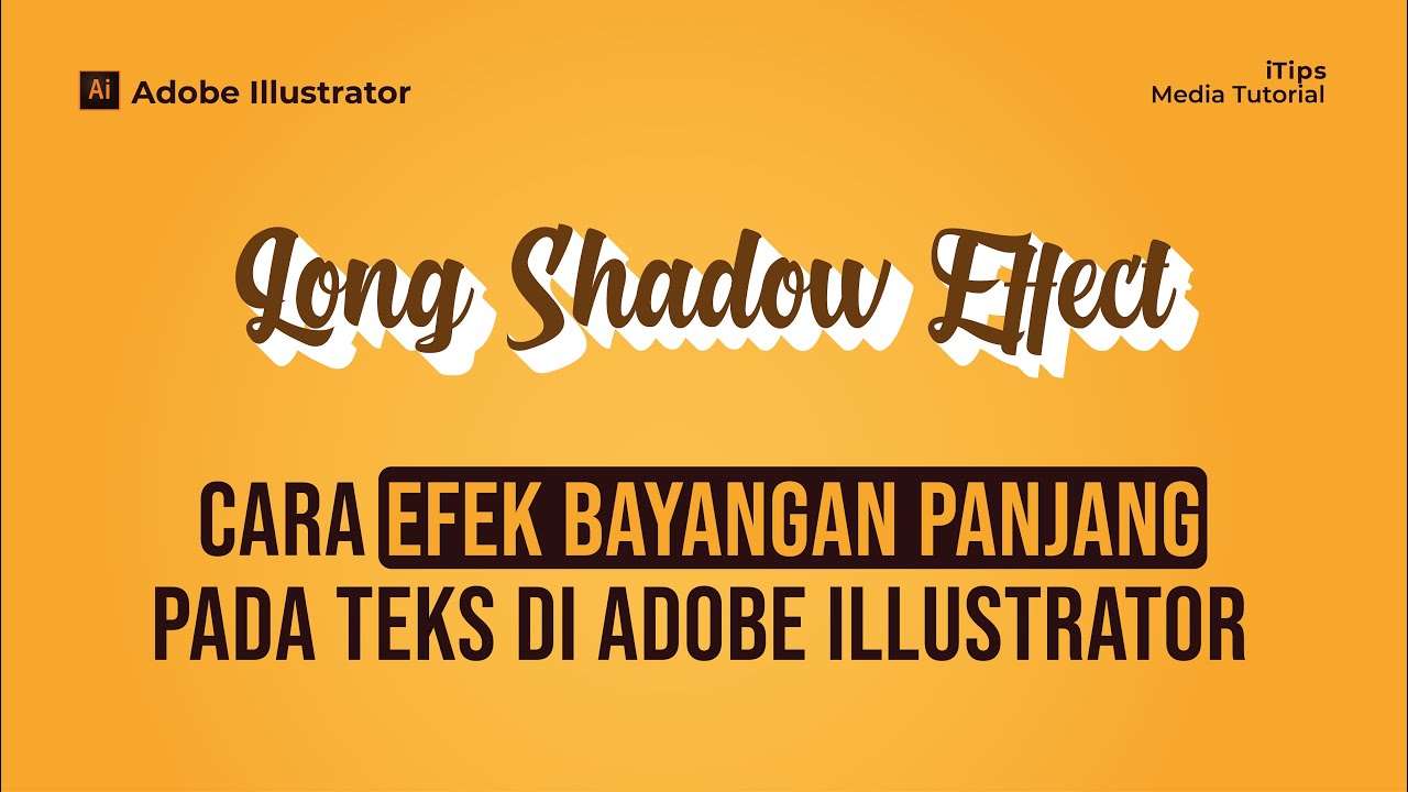 EP. 22 | Cara Membuat Teks Memiliki Bayangan yang Panjang (Long Shadow Effect) - YouTube