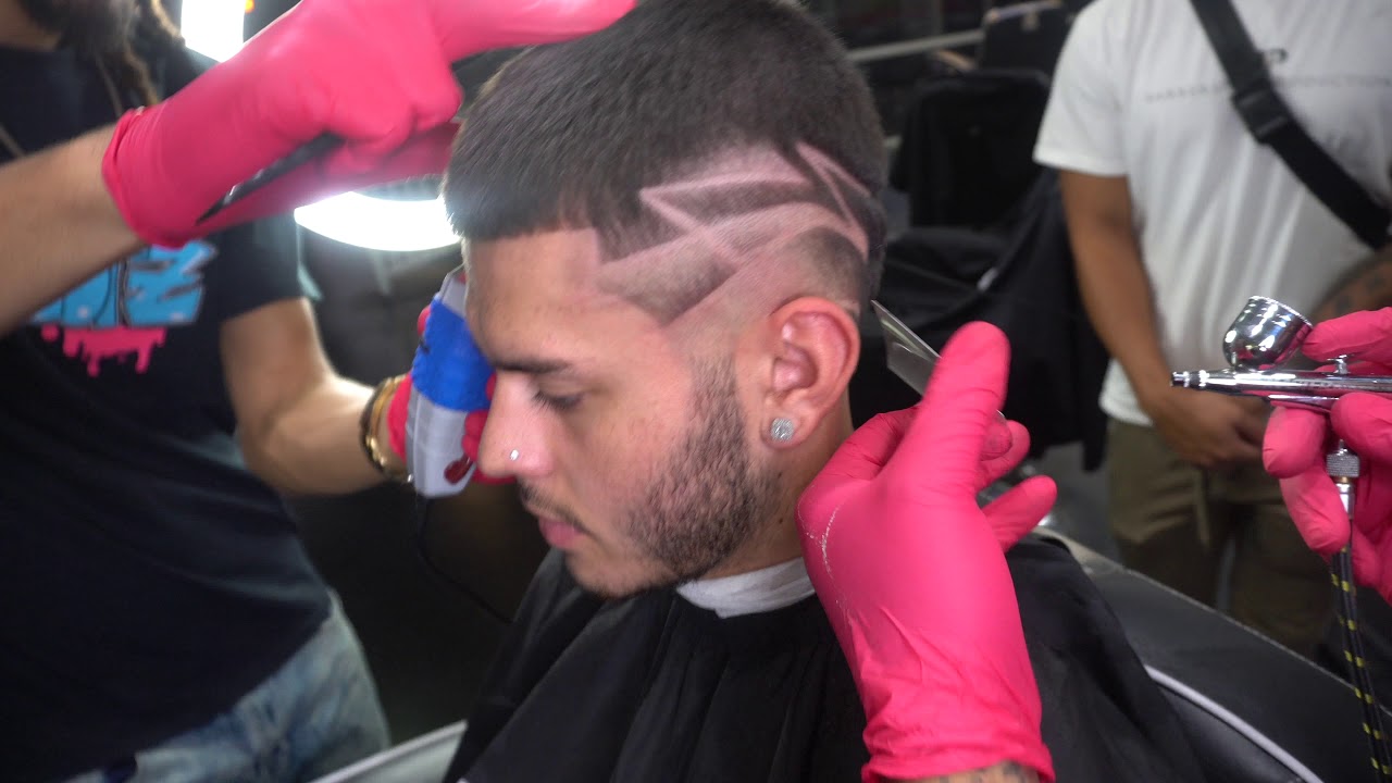 Mid Fade Haircut Design Tutorial - YouTube