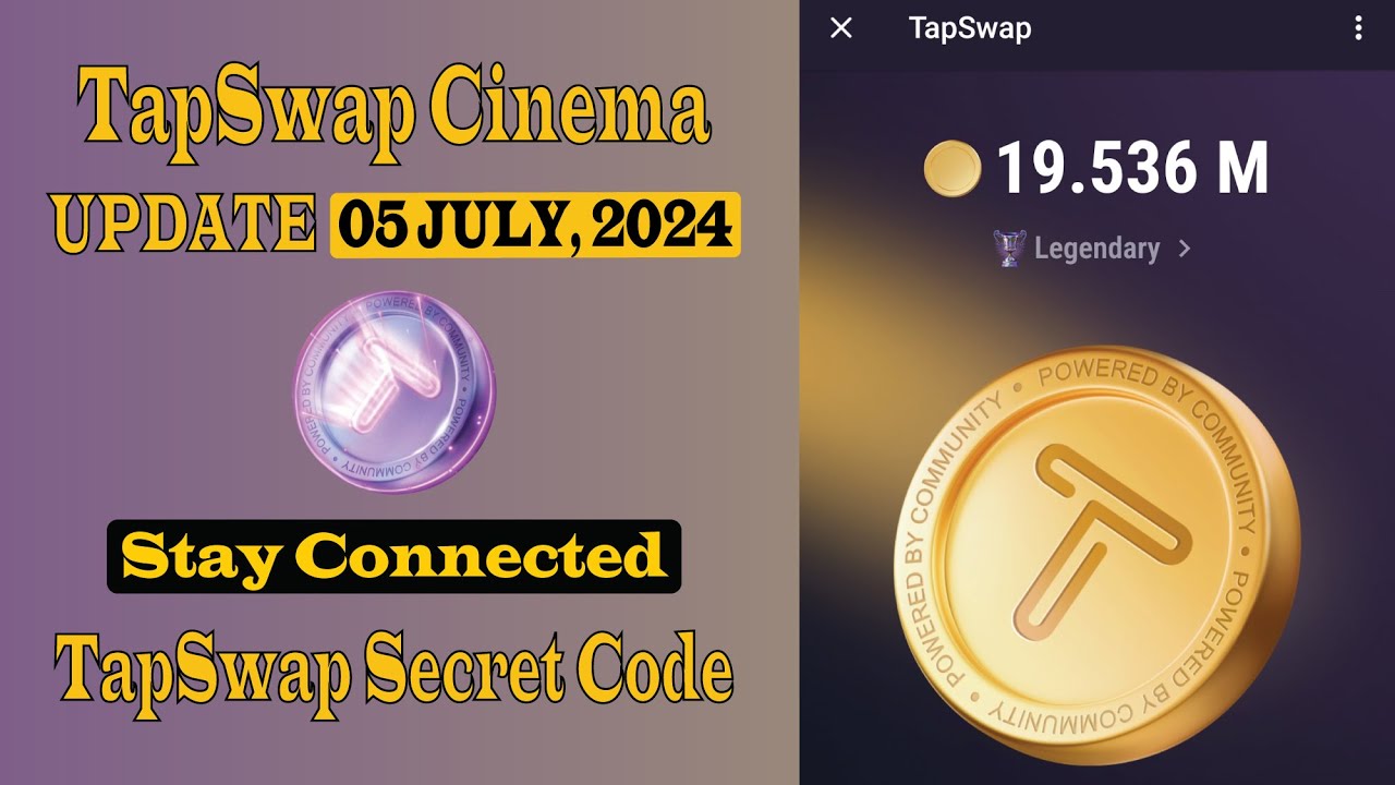 05 July 2024 | TapSwap Video Code | Tapswap Video Task Cinema Code🔥 - YouTube