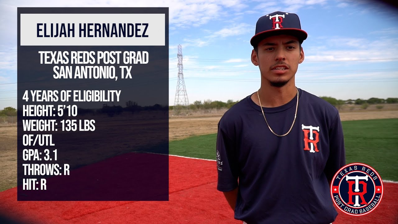Elijah Hernandez - OF/UTL - Texas Reds Post Grad - YouTube