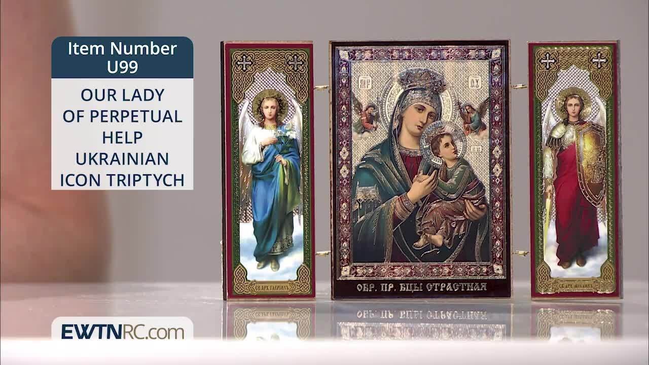 U99_OUR LADY OF PERPETUAL HELP UKRAINIAN ICON TRIPTYCH - YouTube