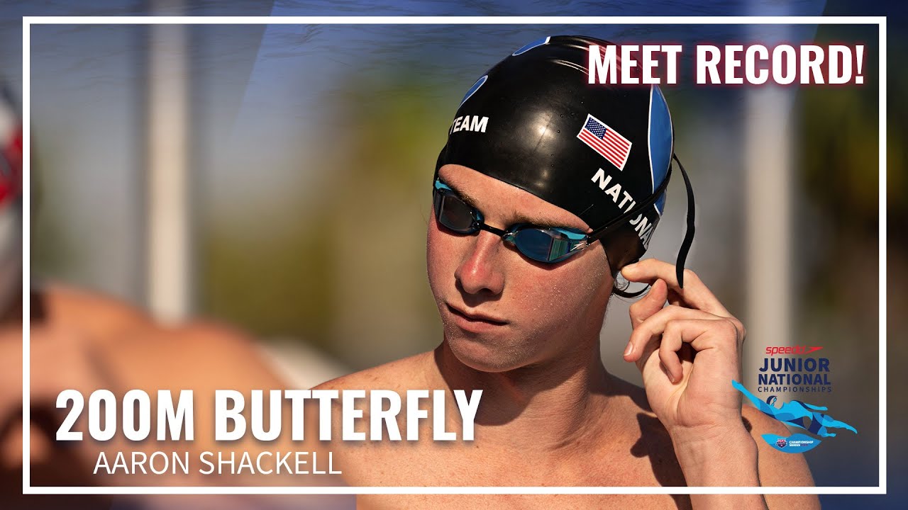 Aaron Shackell Secures a NEW MEET RECORD in Men's 200 Butterfly | 2023 ...
