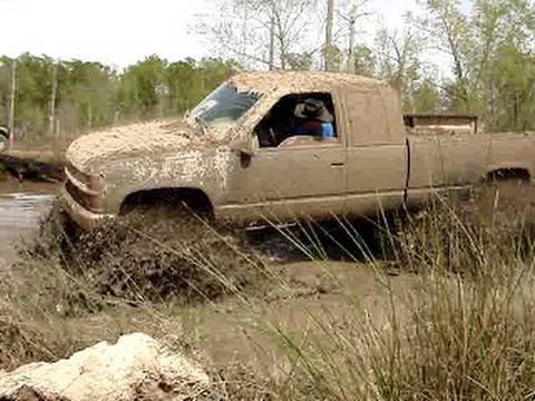 HUGE MUD TRUCKS S-10 STUCK on 54" Boggers and Silverado - YouTube