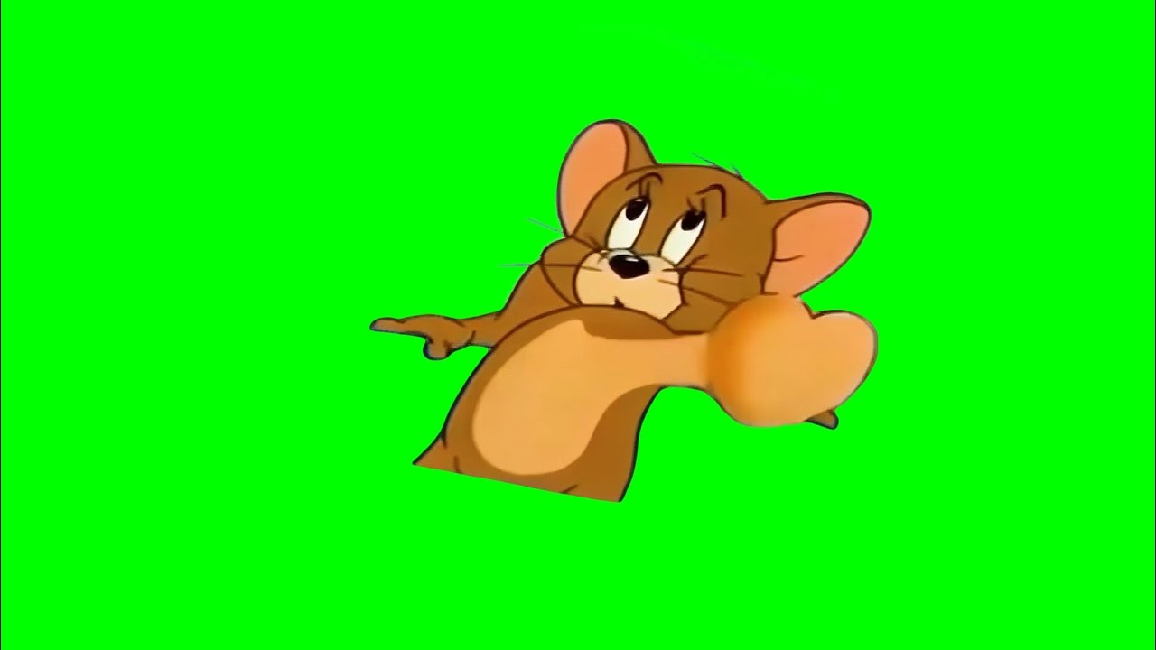 Jerry Heart Beating meme - Tom and Jerry (Green Screen) - YouTube