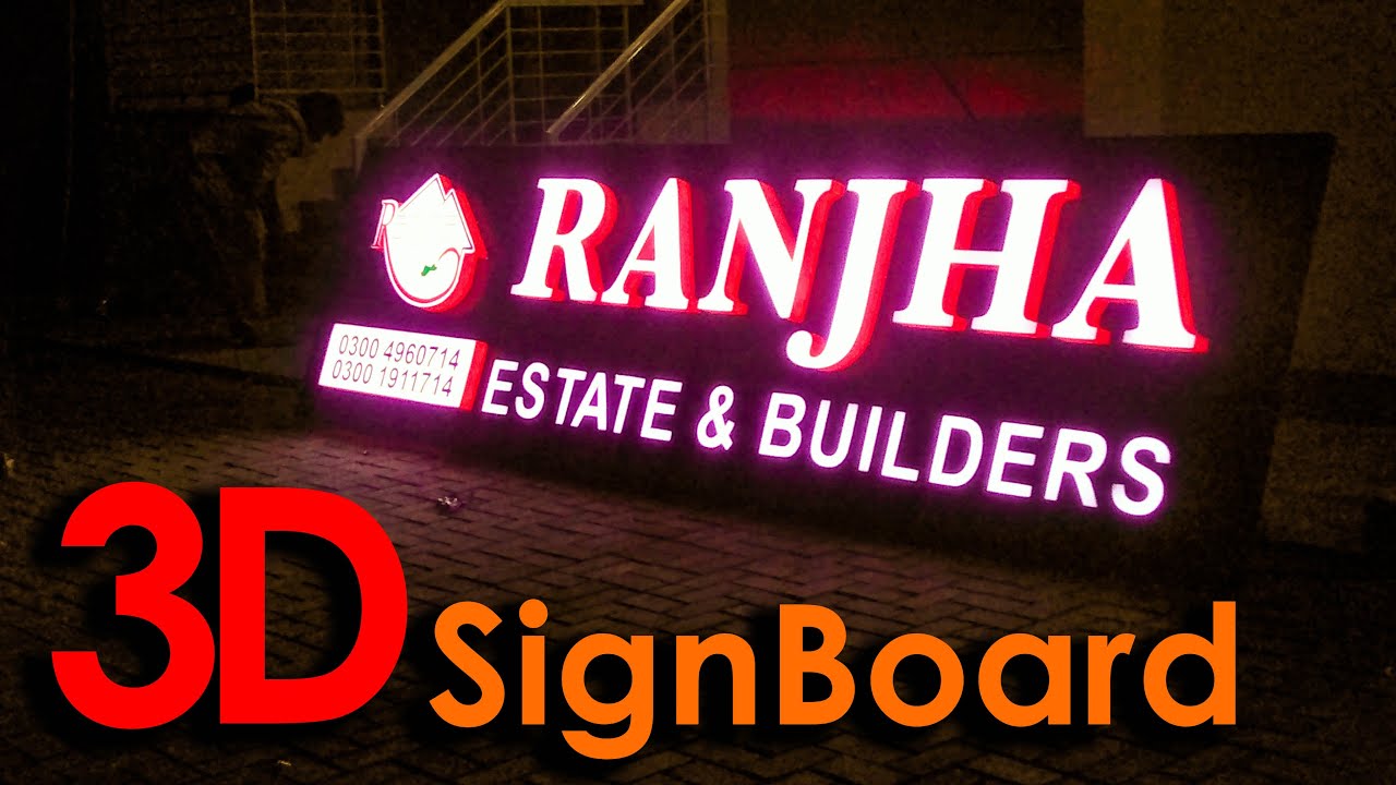 3d Sign Board Designs