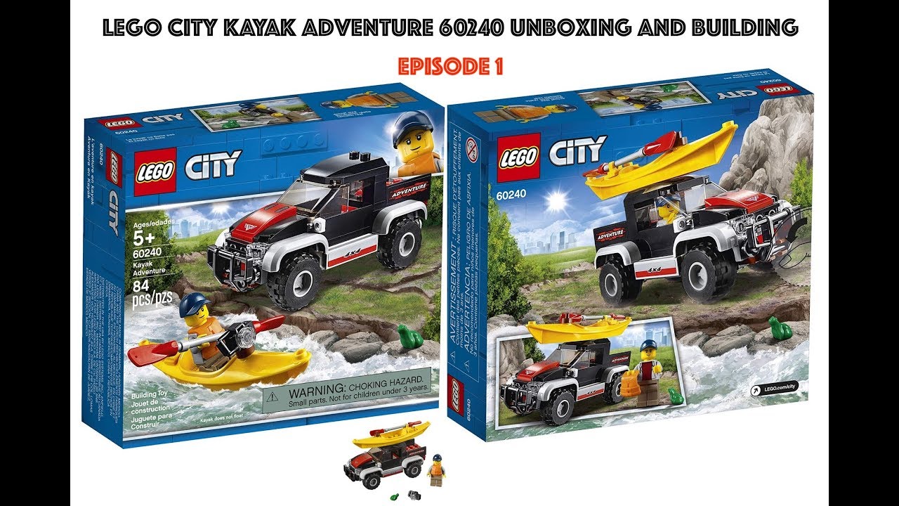 Lego City Kayak Adventure 60240 Unboxing and Building Episode 1 - YouTube