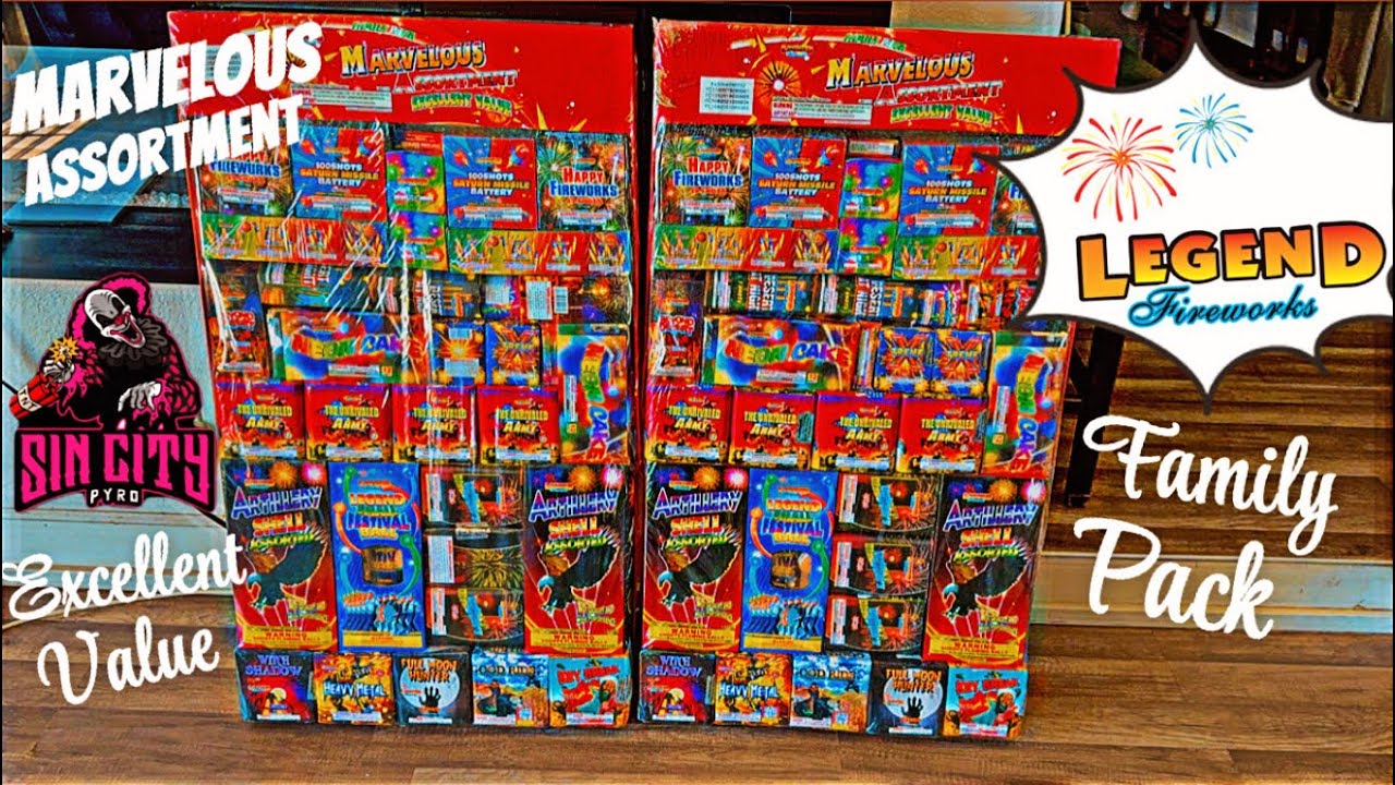MARVELOUS ASSORTMENT 🎇 LEGEND FIREWORKS [UNBOXING🔪📦] - YouTube