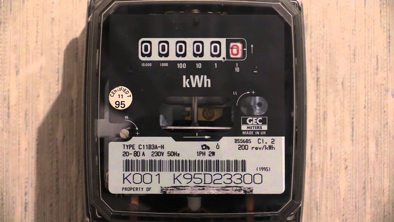 Electricity Meter : GEC C11B3A-H kWh meter. - YouTube