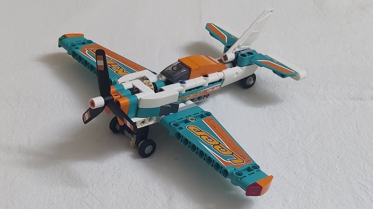 LEGO Technic 42117 Race Plane 'A' model Speed Build - YouTube