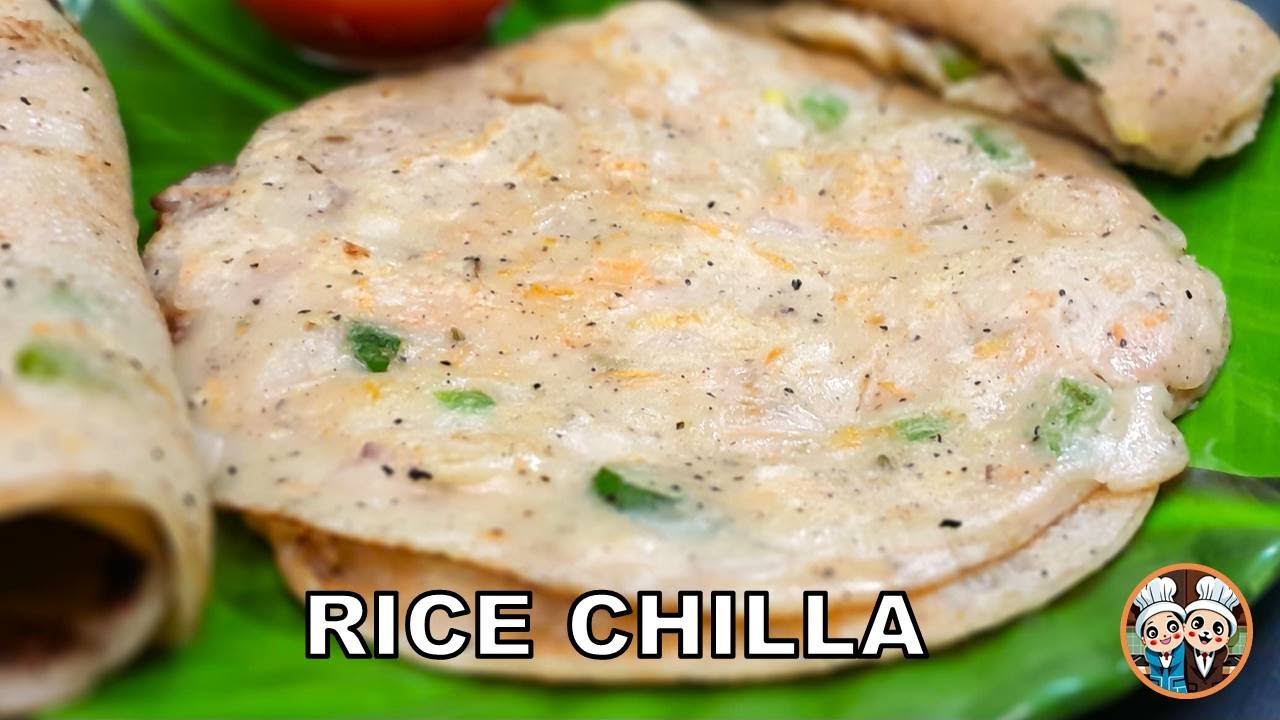 Rice Chilla | Healthy Chilla Recipe For Weight Loss | Healthy Breakfast ...