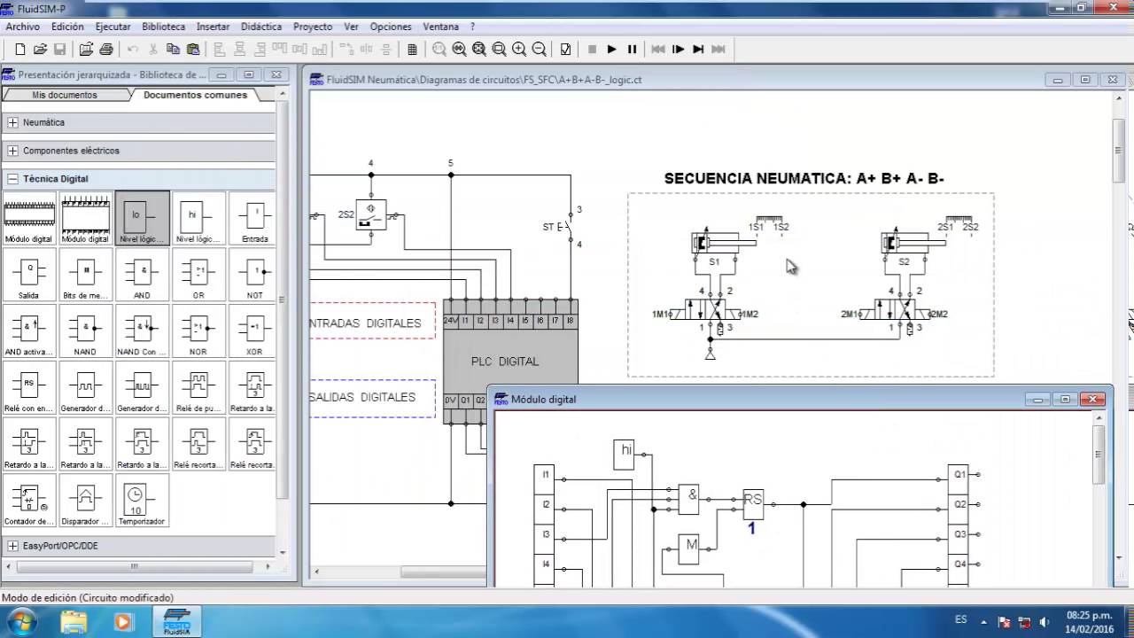Programación FBD de FluidSIM - YouTube