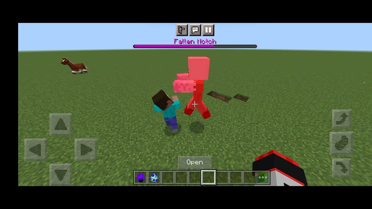 notch vs herobrine ki fight Minecraft,,, - YouTube