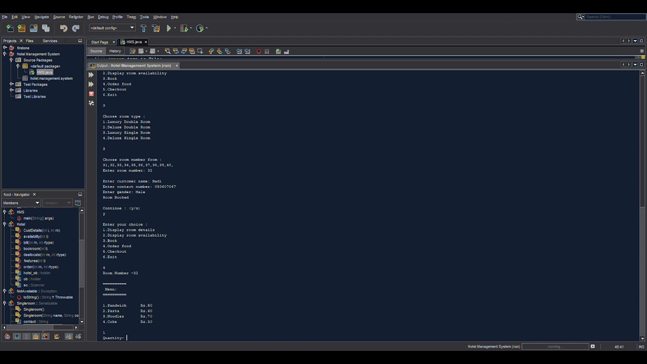 Hotel Management System - Software Engineering Project - YouTube