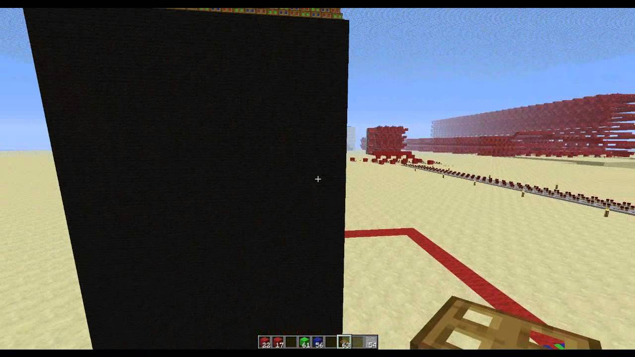 8x8 RGB screen minecraft - YouTube