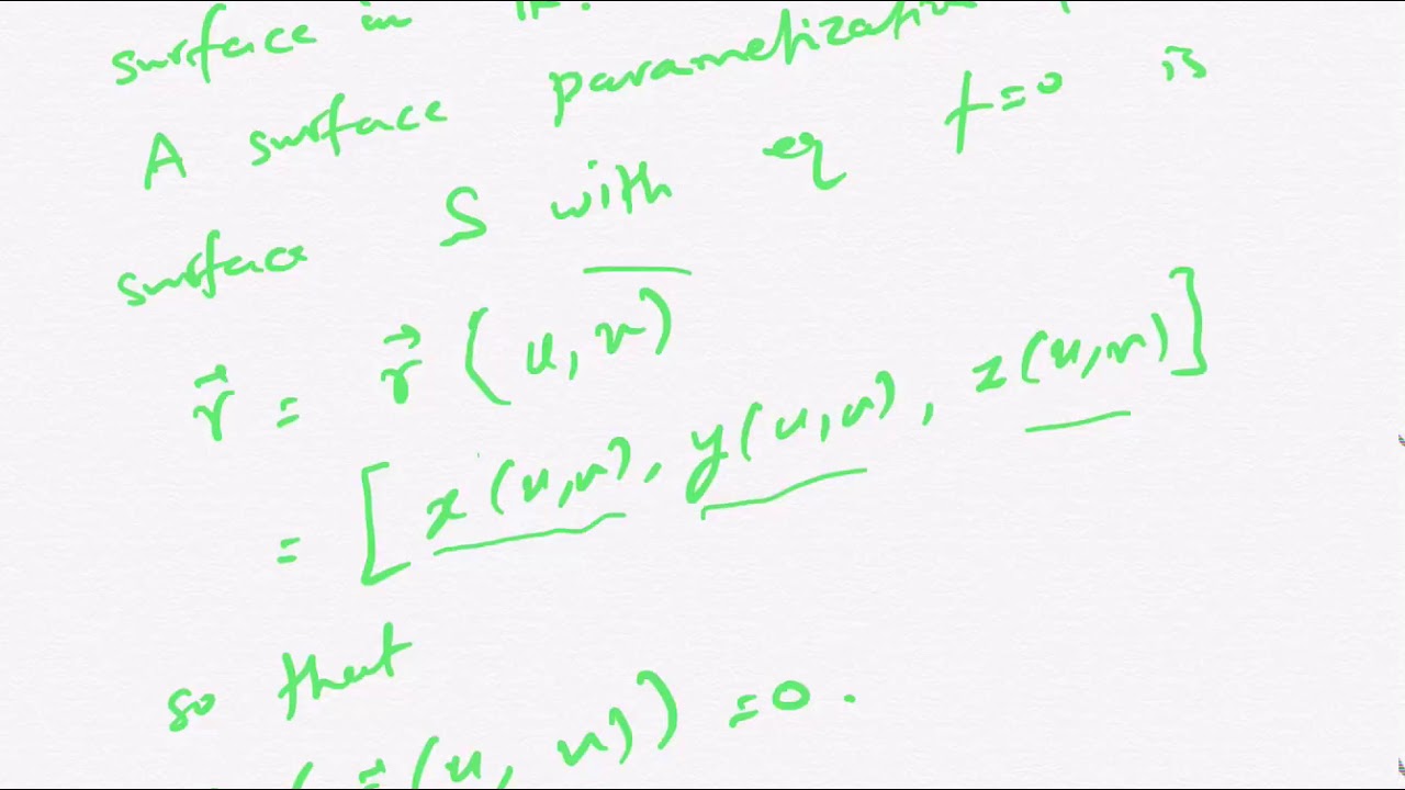 Surface Parametrization 1 - YouTube