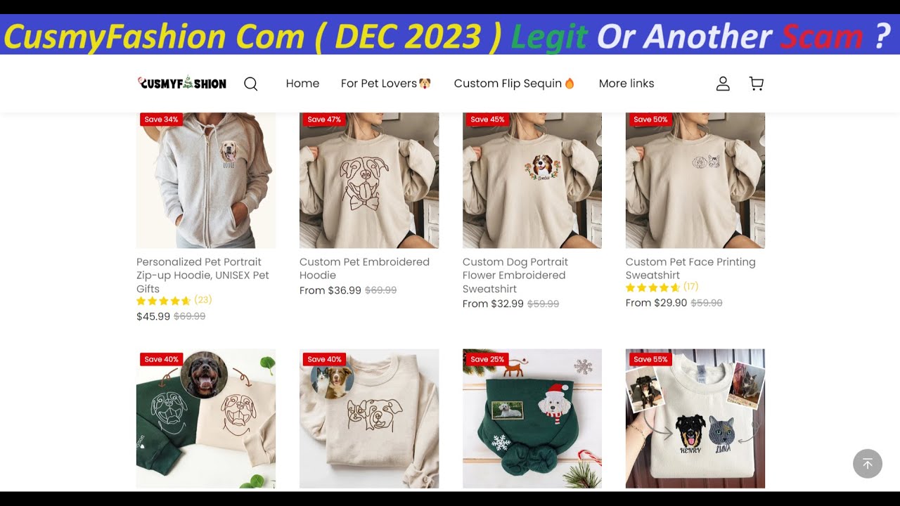 CusmyFashion Com ( DEC 2023 ) Legit Or Another Scam ? ! Cusmy Fashion ...