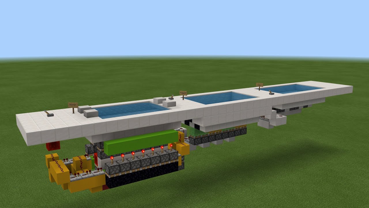 3 Redstone Bridges That Go Over Lakes For Bedrock Edition - YouTube