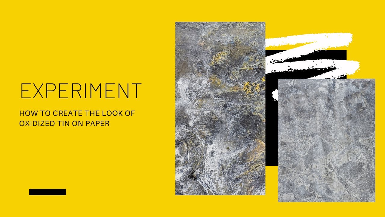 DIY: Making Paper Look Like Oxidized Tin - Using Acrylics and Texture ...