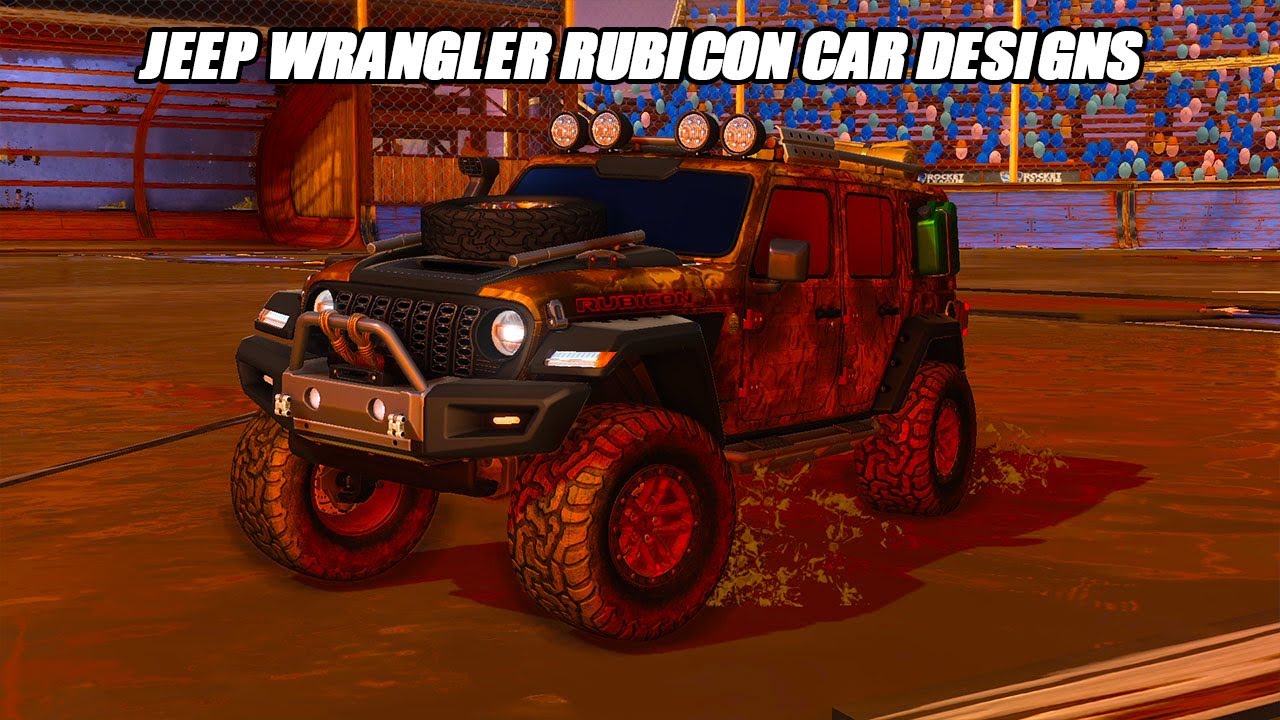 Jeep Wrangler Rubicon Car Designs - Rocket League Car Designs - YouTube