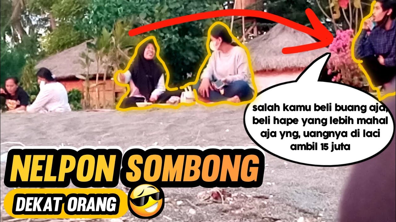 Prank Nelpon Sombong Deket Cewek !!! - YouTube