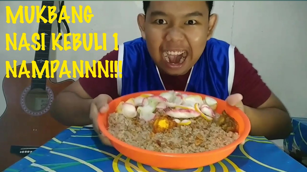 MUKBANG 1 NAMPAN NASI KEBULI!! LANSS MODE MONSTER - YouTube