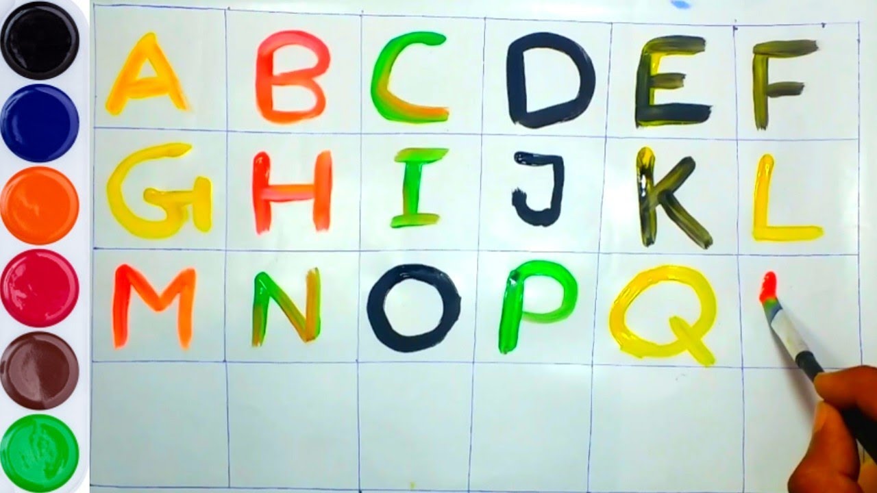 abcd in English | A to Z English Alphabets abcd | a for apple b for ...