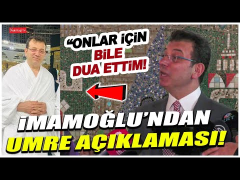 Ekrem İmamoğlu'ndan Umre ziyareti hakkında flaş açıklaması! \