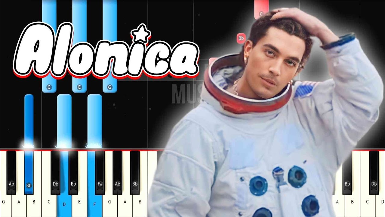 LANY - Alonica PIANO TUTORIAL EASY Instrumental Karaoke Lyric - YouTube
