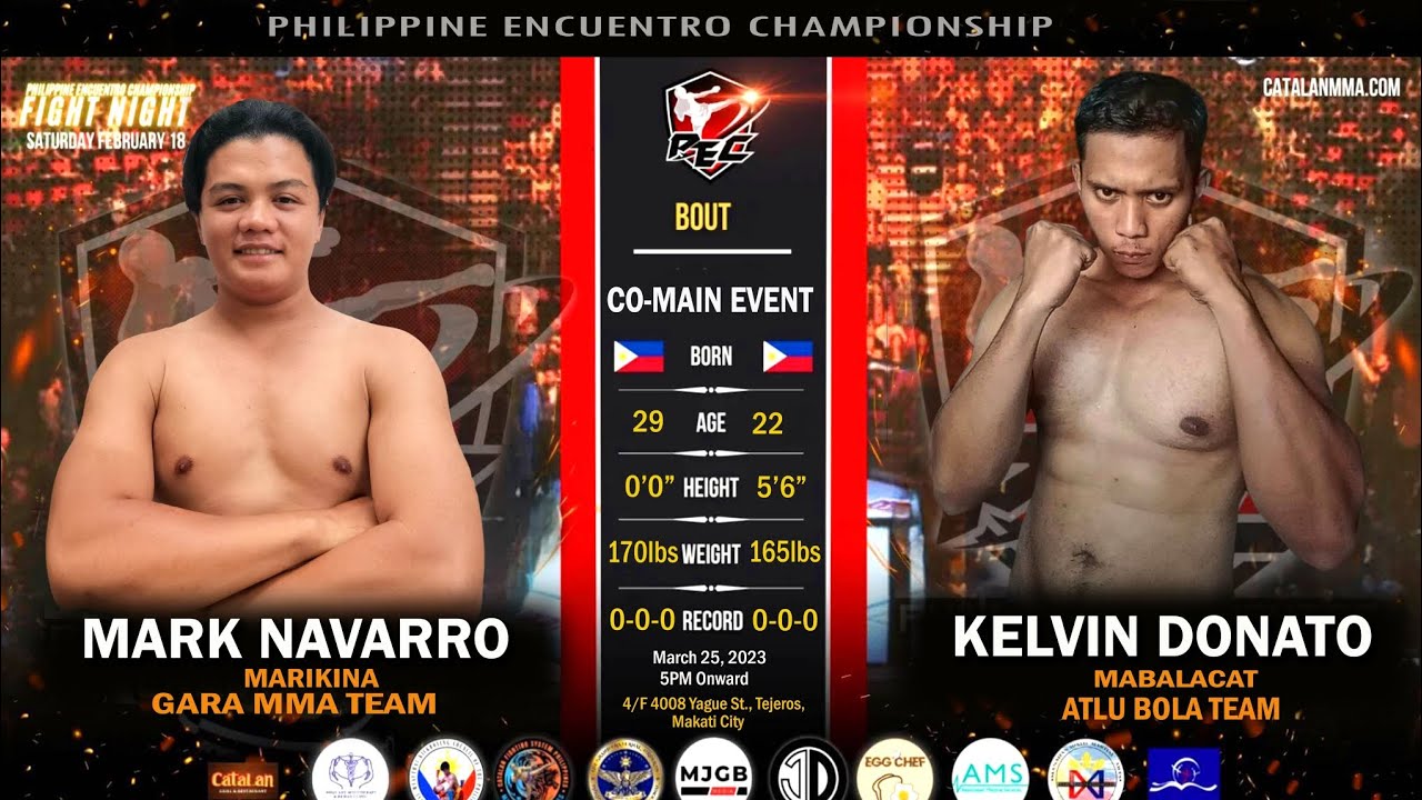 Philippine Encuentro Championship FIGHT NIGHT | Mark Navarro VS. Kelvin Donato. (MMA) - YouTube