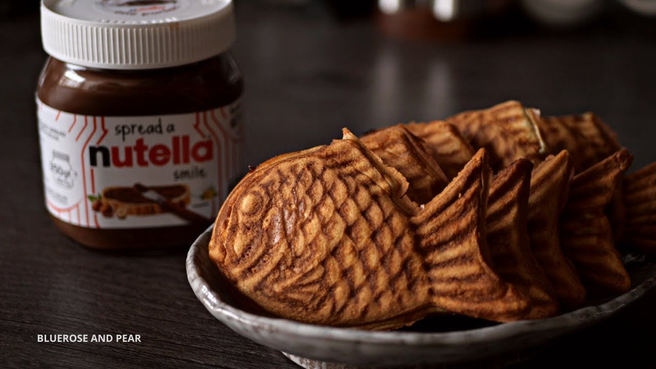 Popular Street Food in Japan: Taiyaki with Nutella Filling | A Cooking ...