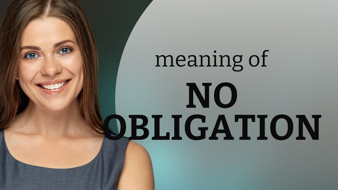 Understanding "No Obligation": A Guide to English Phrases - YouTube