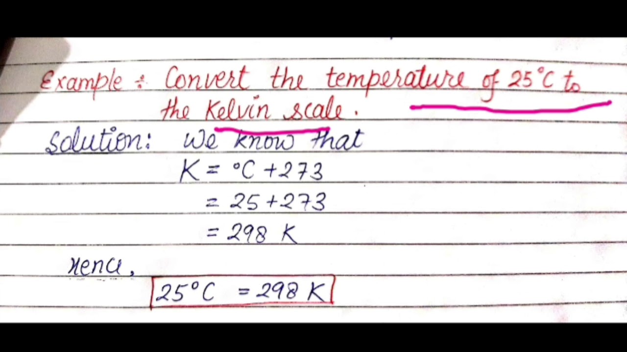 COMMON & SI UNITS OF TEMPERATURE ... - YouTube