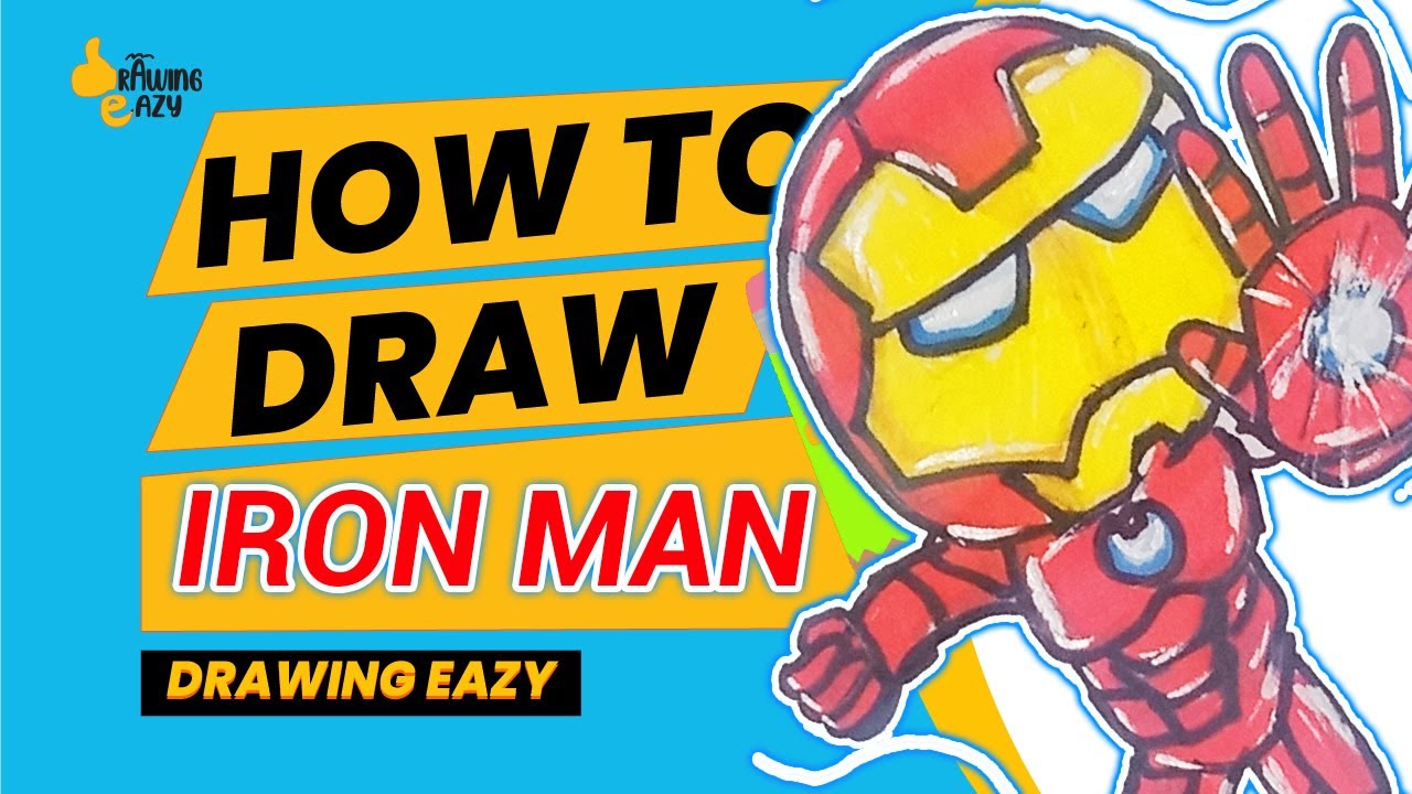 How to Draw Iron Man in Chibi Style | Easy Drawing Tutorial for Kids ...