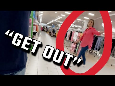 GETTING KICKED OUT OF EVERY STORE (MALL EDITION) - YouTube