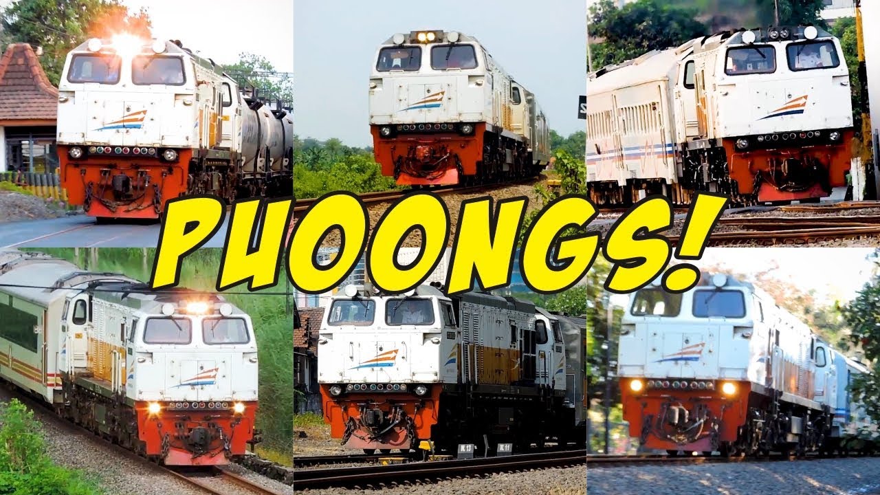 Lokomotif Puong CC206 | compilation GE CM20EMP (CC206) Loco in ...
