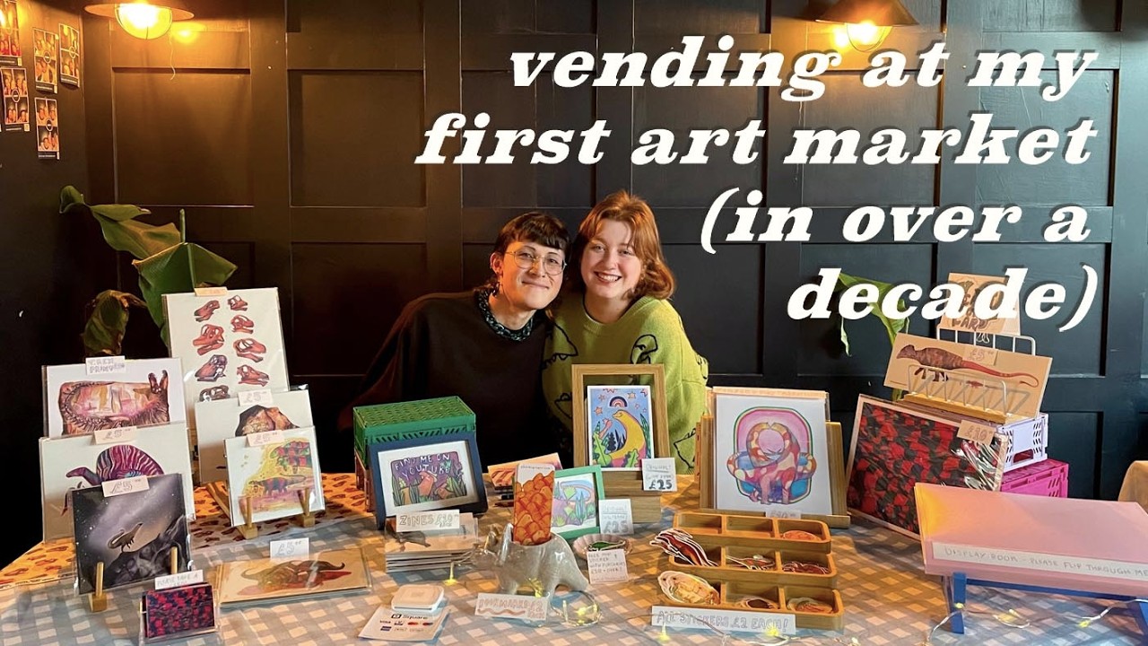 I do art markets now Jan/Feb vlog - YouTube