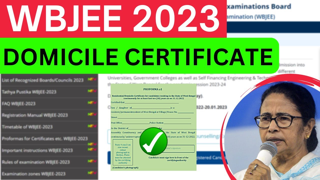 WBJEE 2023 Domicile Certificate Important Documents WBJEE 2023 wbjee-2023-domicile-certificate-important-documents-wbjee-2023