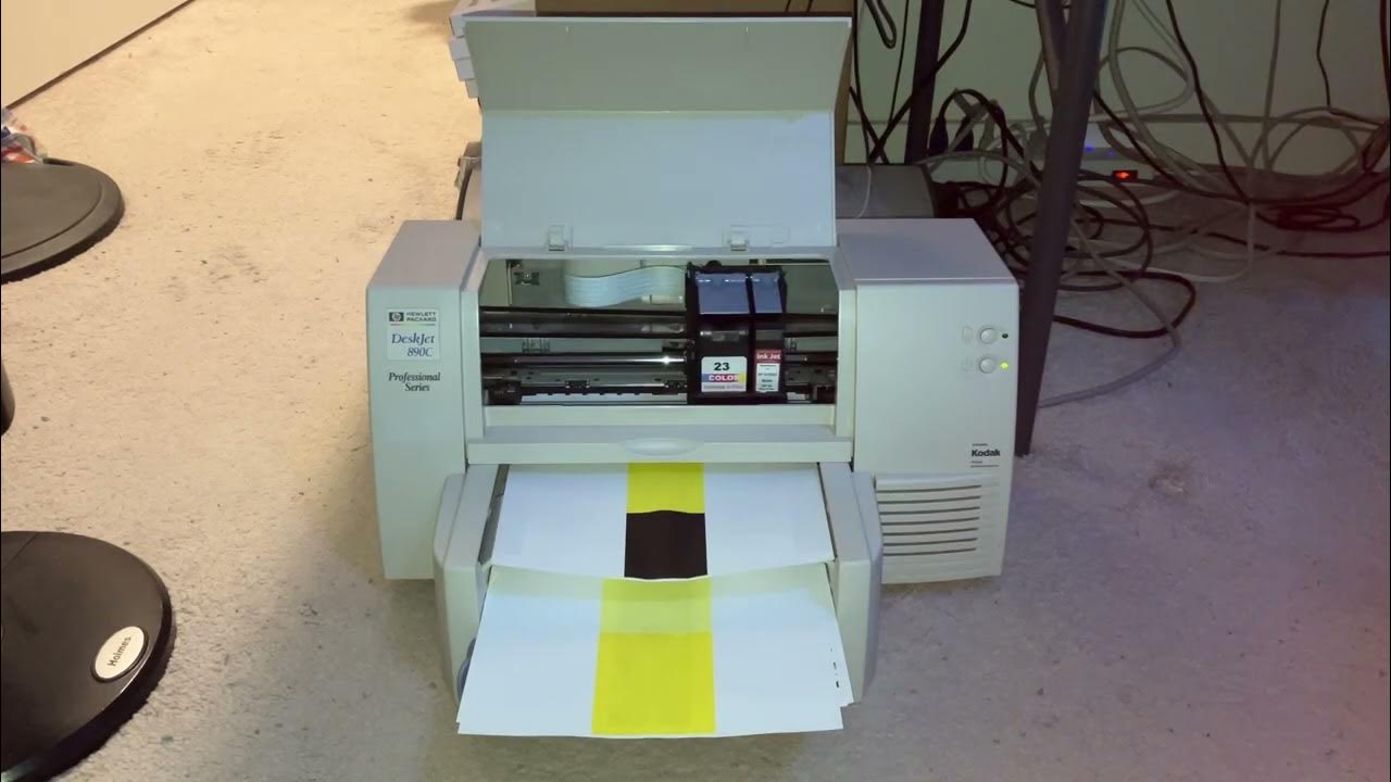 HP Deskjet 890C Internals & Service Station in Action 5/17/2023 - YouTube