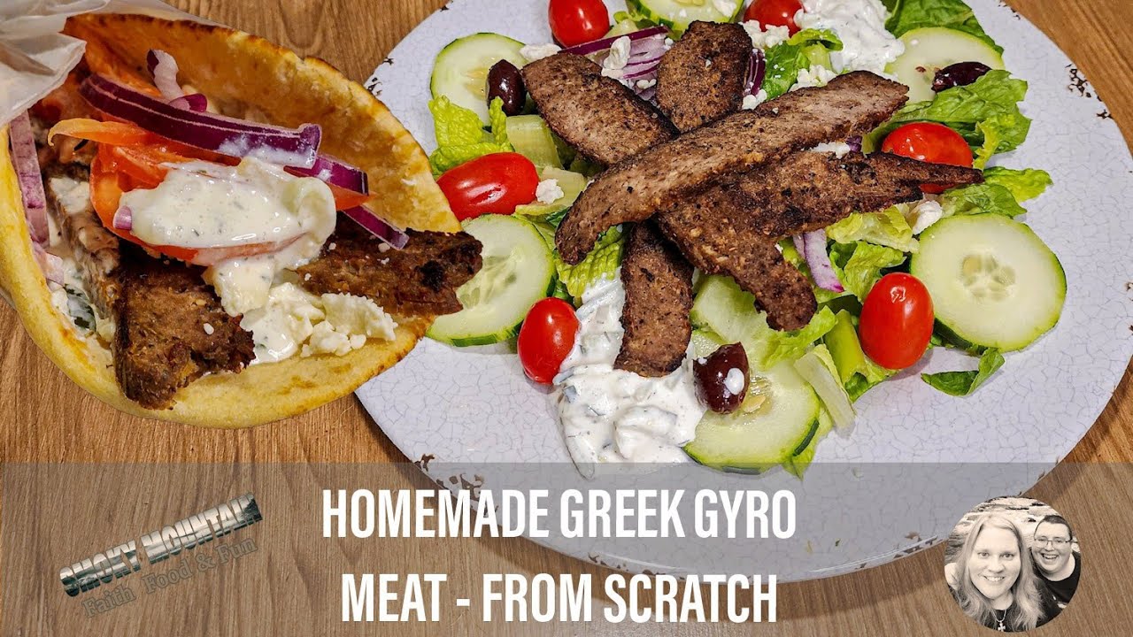 Authentic HOMEMADE Greek Gyro Meat! Step by Step Recipe for Lamb and ...