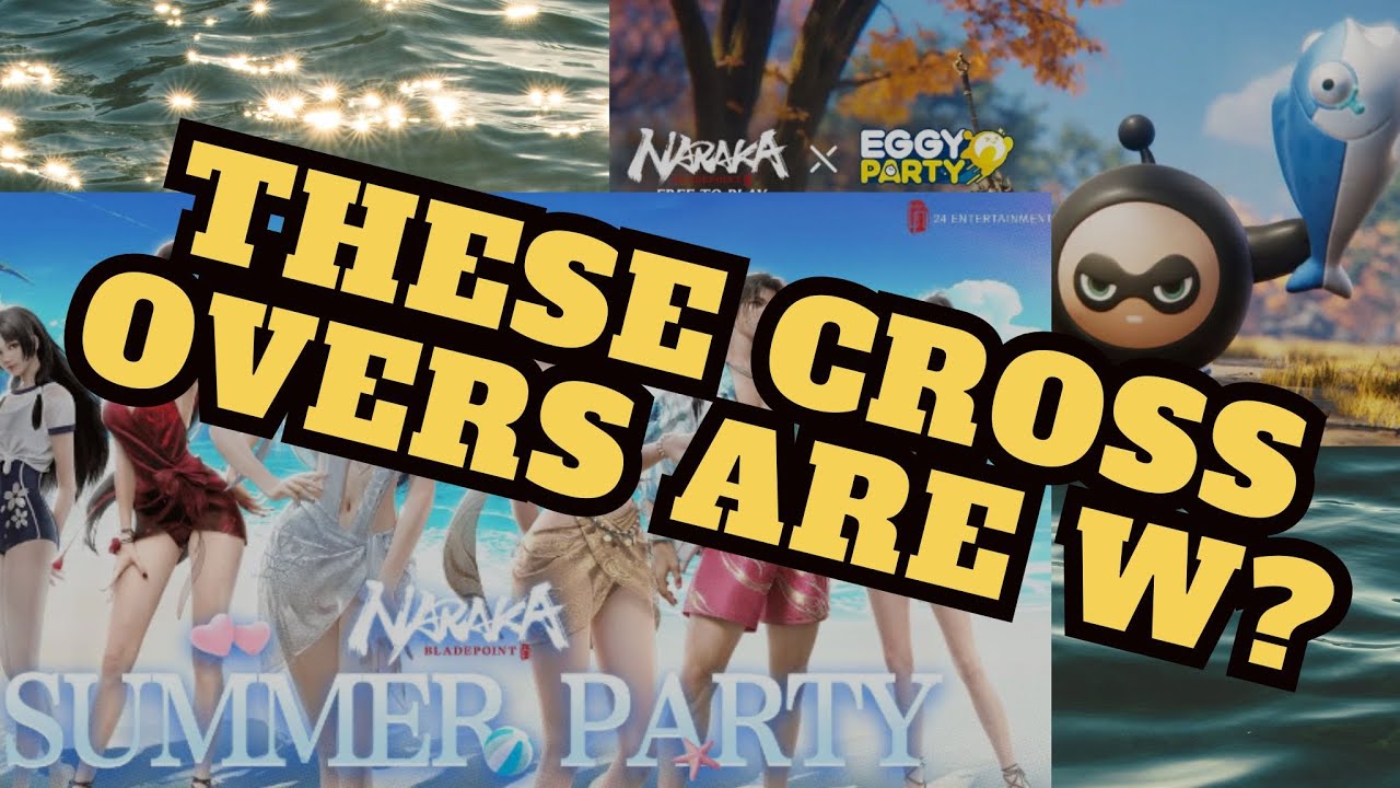 NARAKA BLADEPOINT SUMMER SKINS/EGGY PARTY CROSSOVER IS FIRE - YouTube