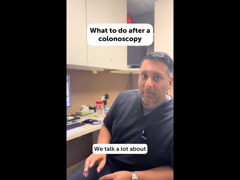 What to do after a colonoscopy