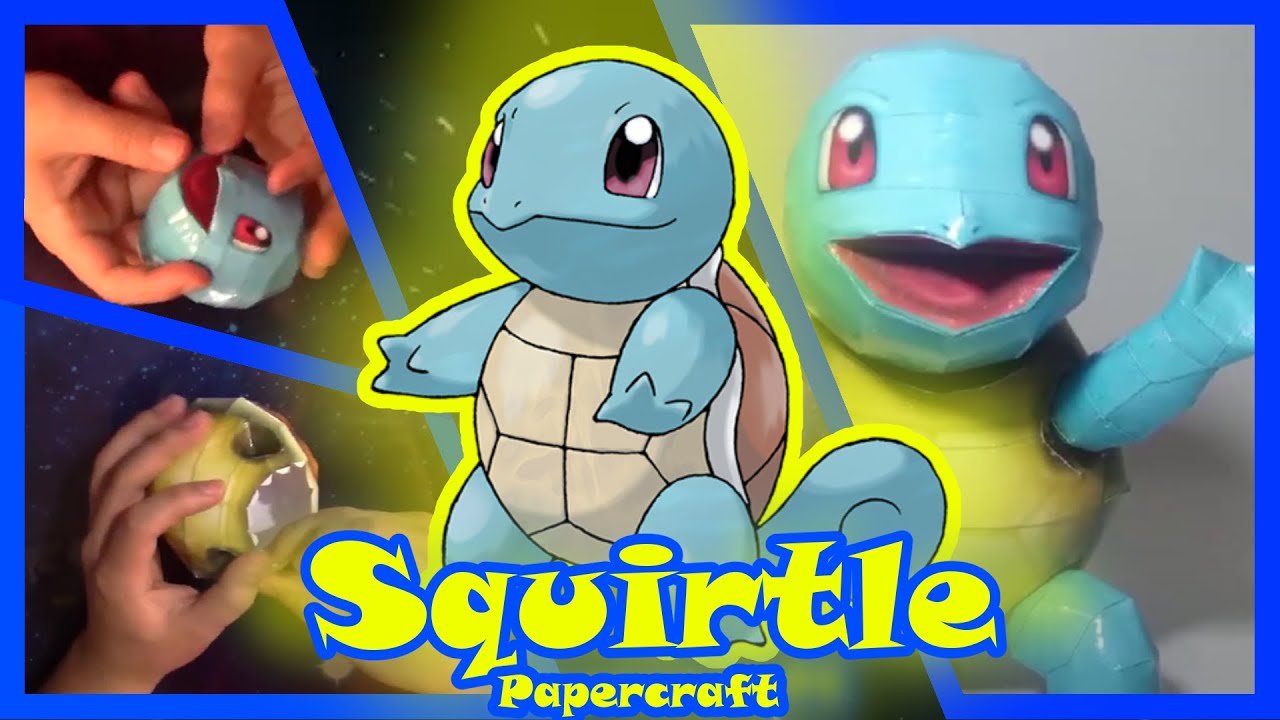 💥 Squirtle Papercraft 💥- Squirtle 3D de Papel - DiYouVerse - YouTube