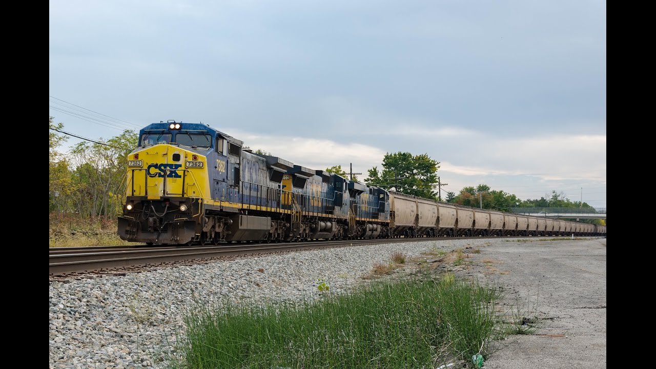 Trains in Marion, Ohio. CSX & Norfolk Southern - YouTube