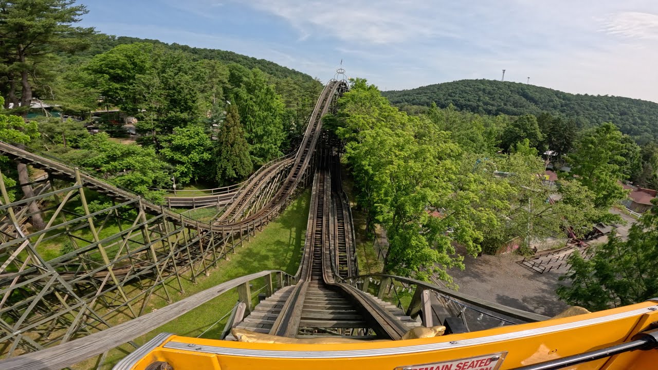 INSANE AIRTIME ROLLER COASTER - Phoenix at Knoebels - YouTube