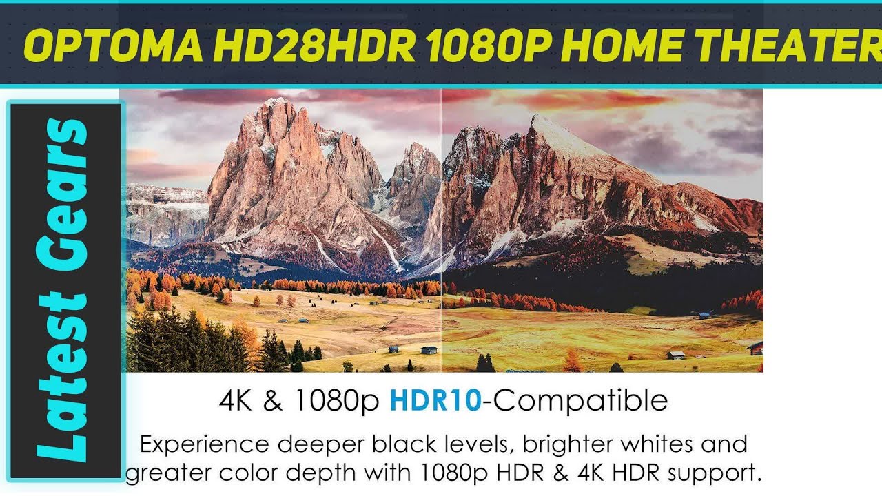 Optoma HD28HDR 1080p Home Theater Projector for AZ Review - YouTube