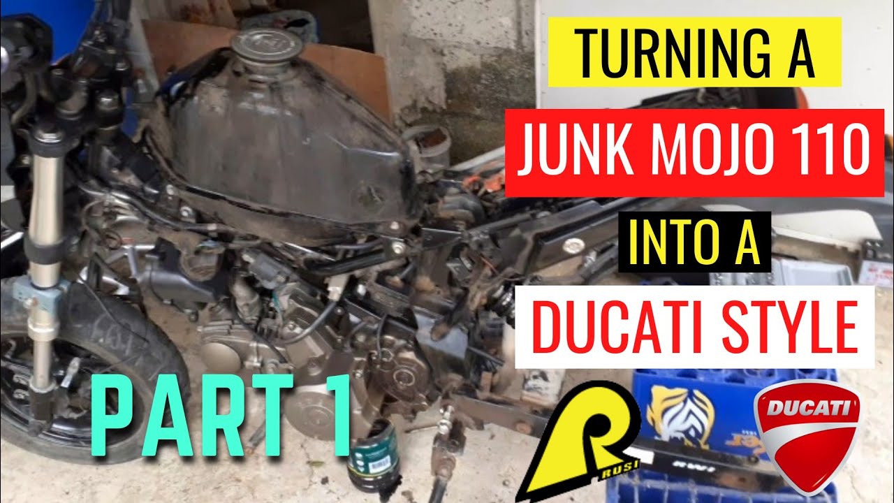 Modifying a Junk Rusi Mojo 110 | Part 1 - YouTube