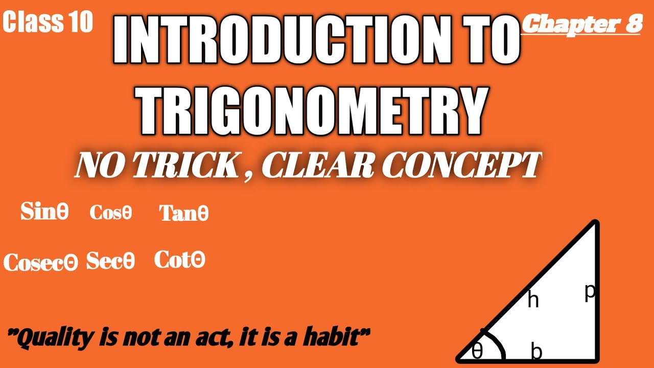CLASS 10 CHAPTER 8 INTRODUCTION TO TRIGONOMETRY I Trigonometry Formulas ...