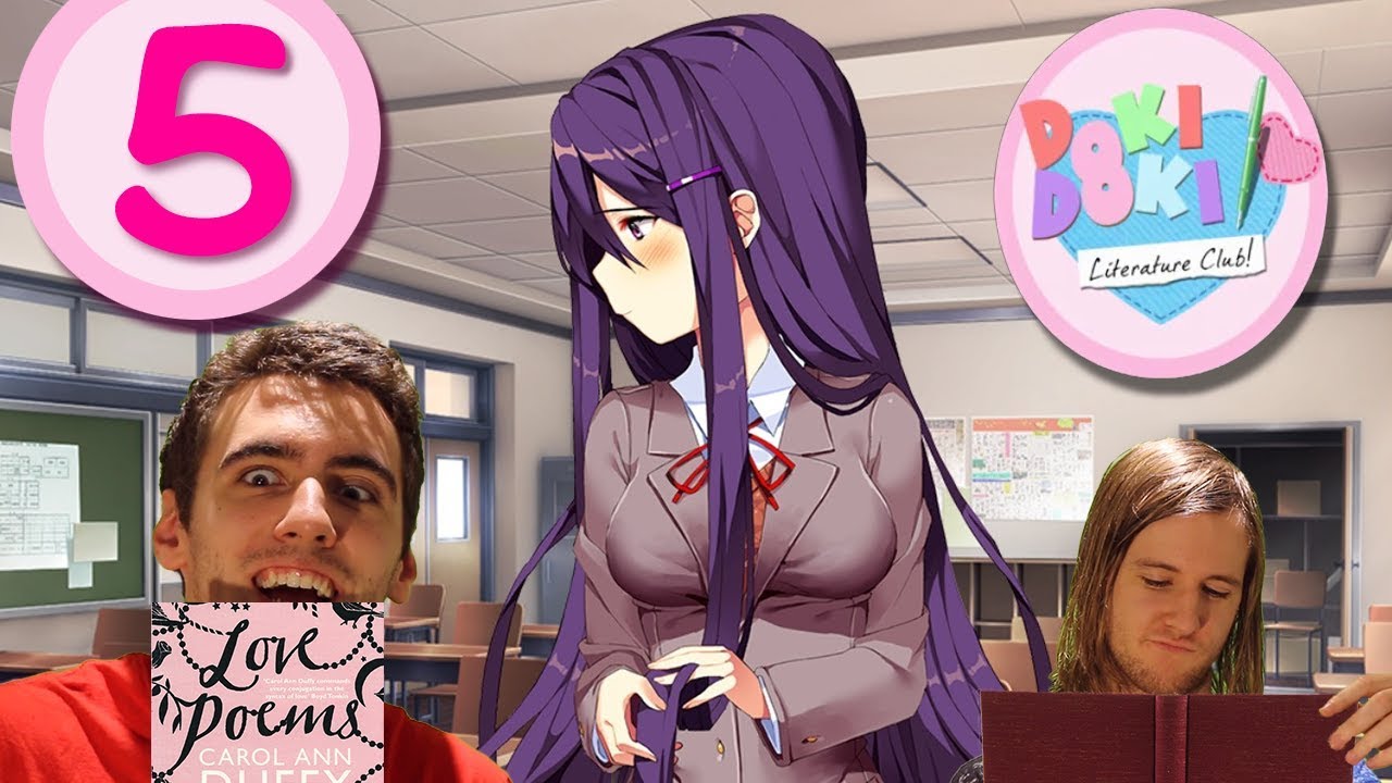 Doki Doki Literature Club! ♥ PART 5 ♥ WRITING A POEM FOR YURI - YouTube