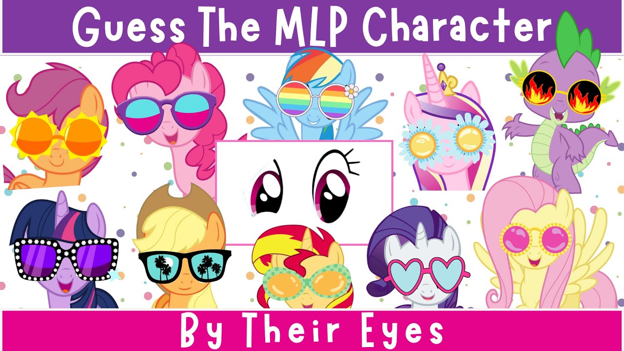 Can You Guess The My Little Pony Character By Their eyes | My Little ...